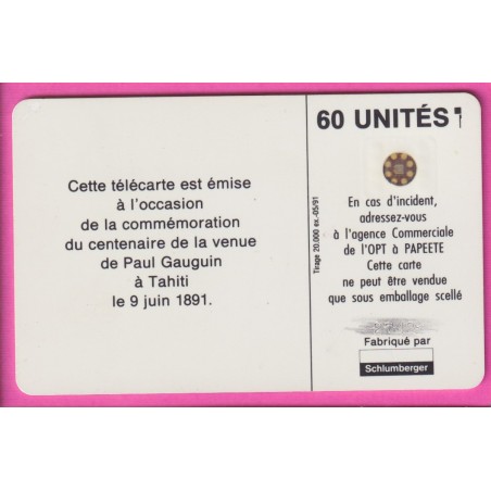 PF5 60 Ut SC4 an Trou 6 05/91 GAUGUIN LES ORANGES VARIETES 4 N° GRAND ...