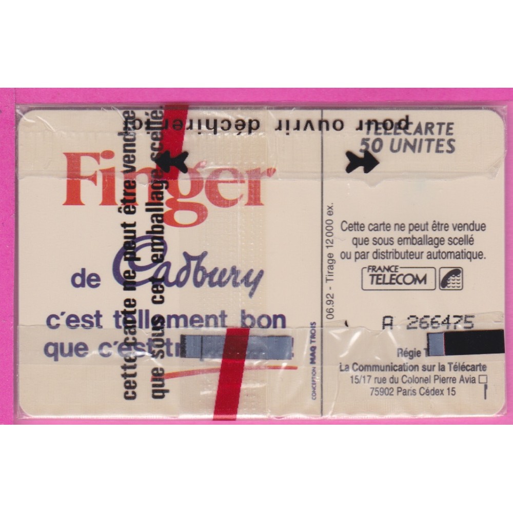 EN387 06/92 SO3 2566 EX FINGER CADBURY GRISE NSB