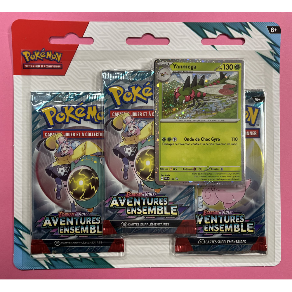 Tri pack Pokémon EV9 Aventures ensemble Yanmega