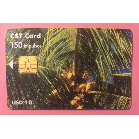 SAO TOME télécarte 150 impulsos USD 10 CST CARD